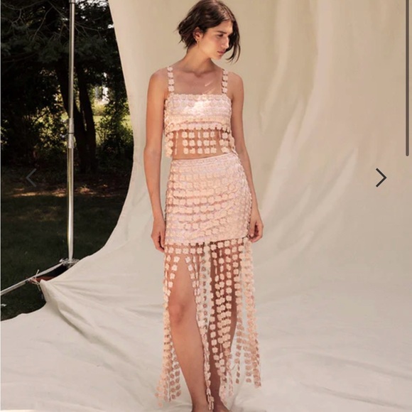 SAYLOR | Dresses | Saylor Elie Rose Gold 2 Piece Set | Poshmark